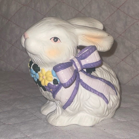 Holiday | Vintage Ceramic 5 Easter Bunny Statue Euc | Poshmark